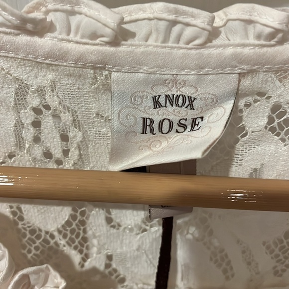 Knox Rose | Tops | Knox Rose Tan Long Sleeve Blouse Size Large New ...